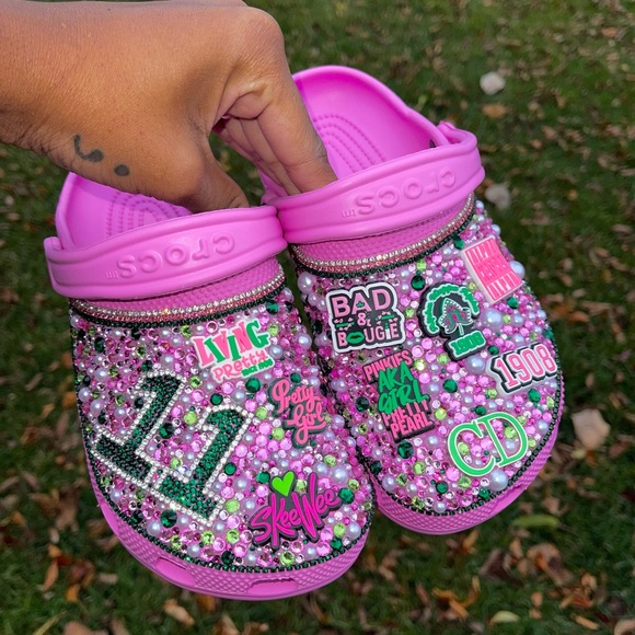 CROCS | Shoes | Custom Aka Crocs With Line Number | Poshmark